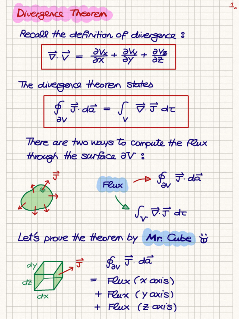 Divergence Theorem and Applications | PDF | Mathematical Analysis ...