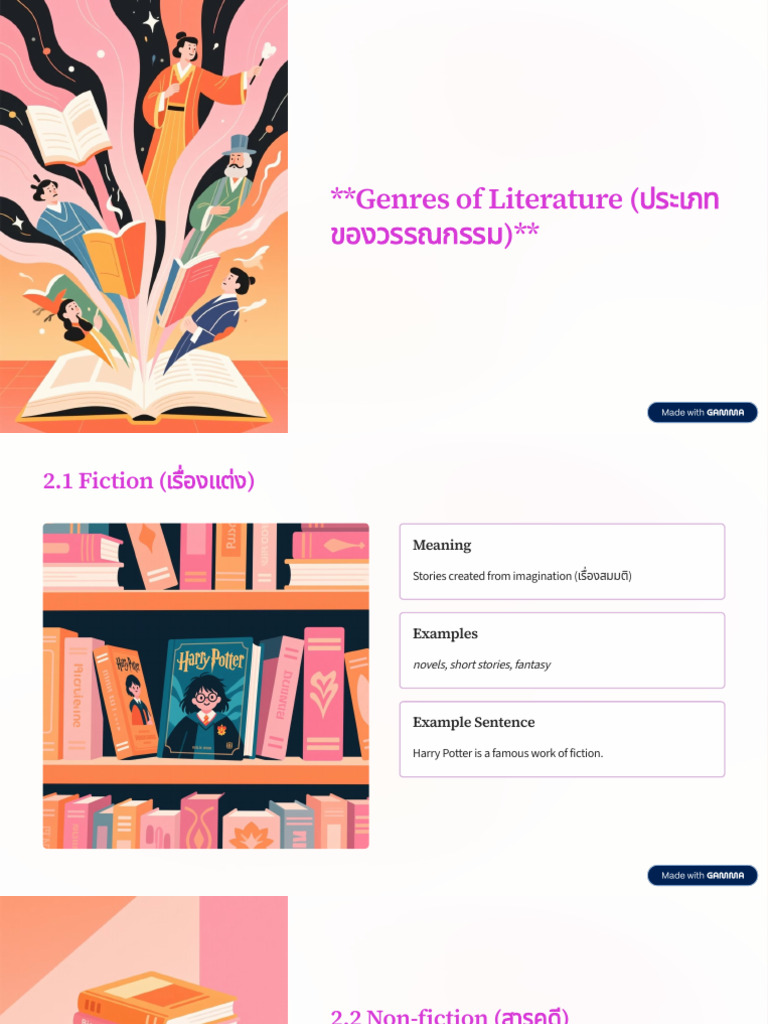 Types of Literature Explained | PDF