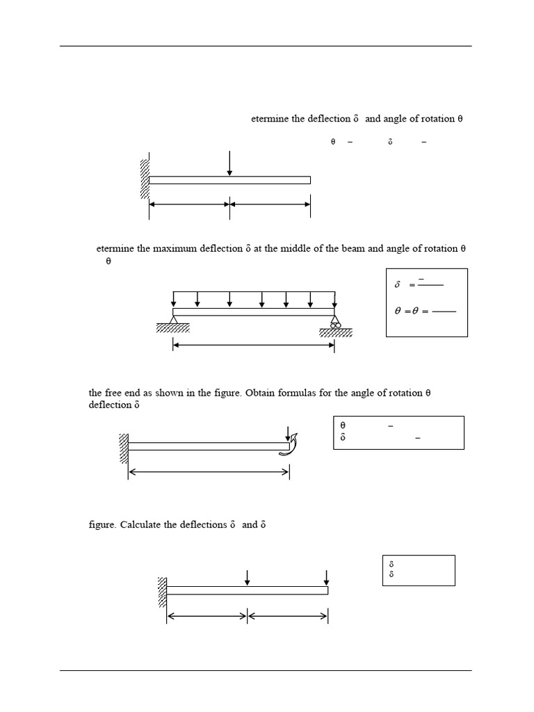 Tutorial 5 - Deflection of Beam - Moment Area | PDF | Beam (Structure ...
