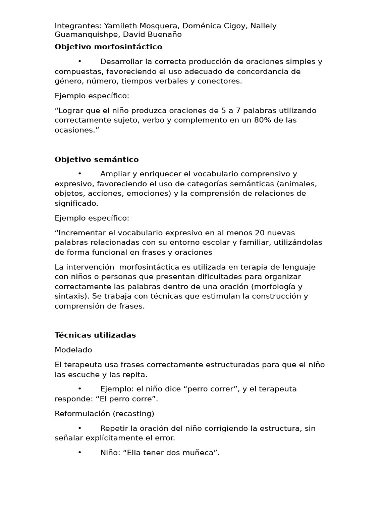 deber logopedia 1 | PDF | Palabra | Sustantivo