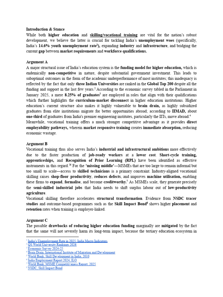 Concept Note_St. Stephen’s X KMC | PDF | Vocational Education | Unemployment