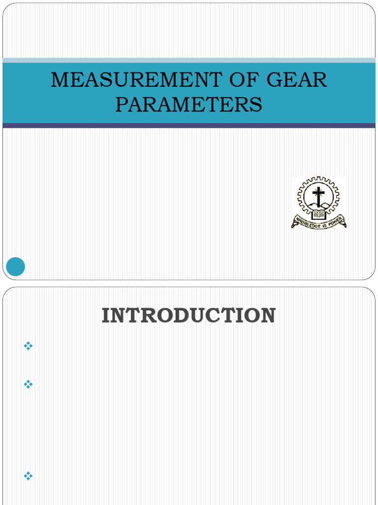 Gear Measurement Techniques Explained | PDF | Gear | Circle