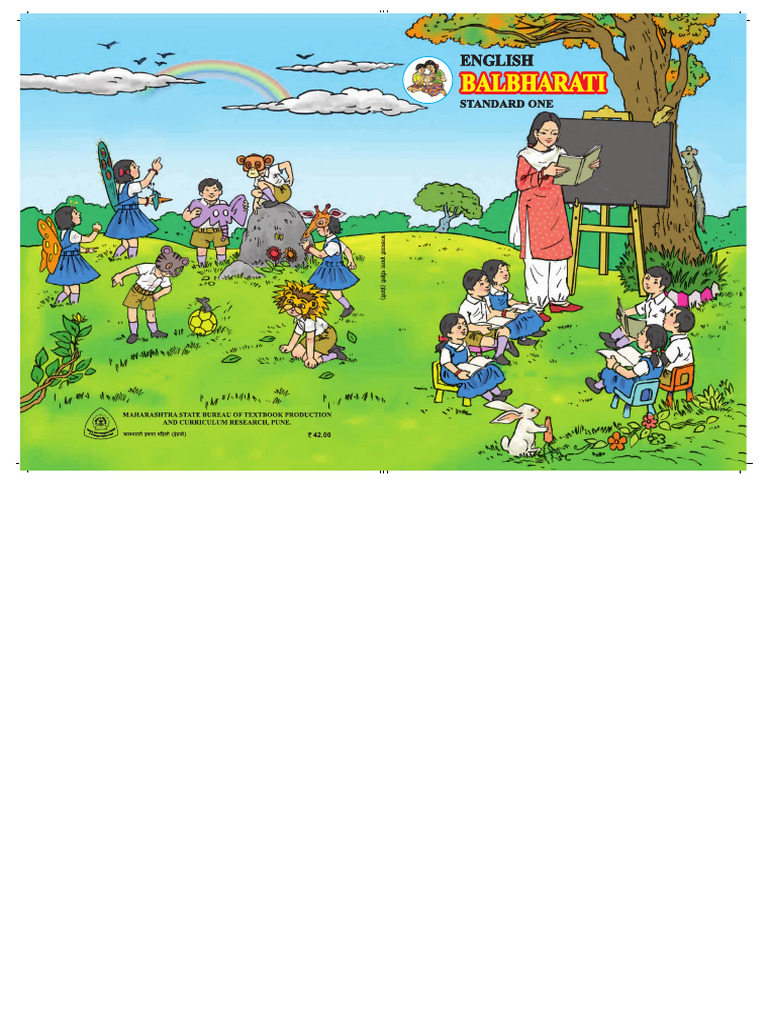 English Balbharati Textbook for Standard One | PDF | Blue | Poetry