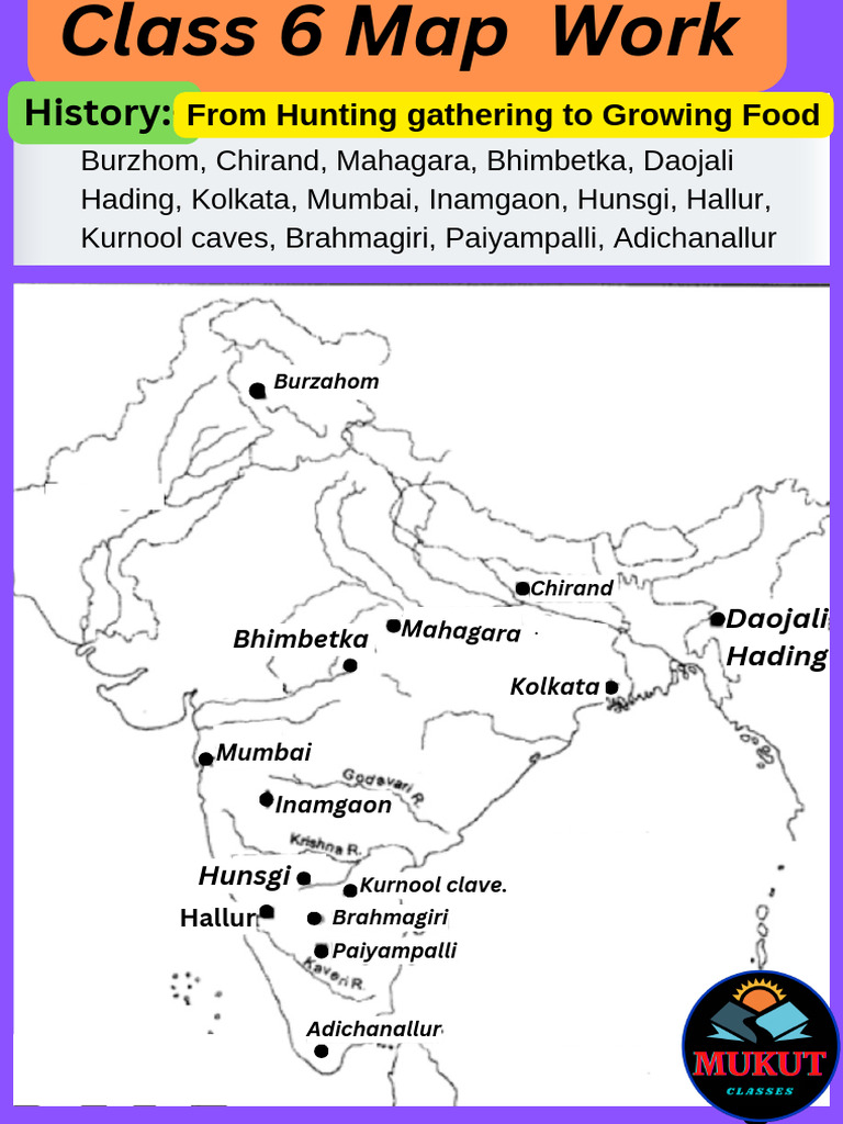Class 6th Map Work | PDF