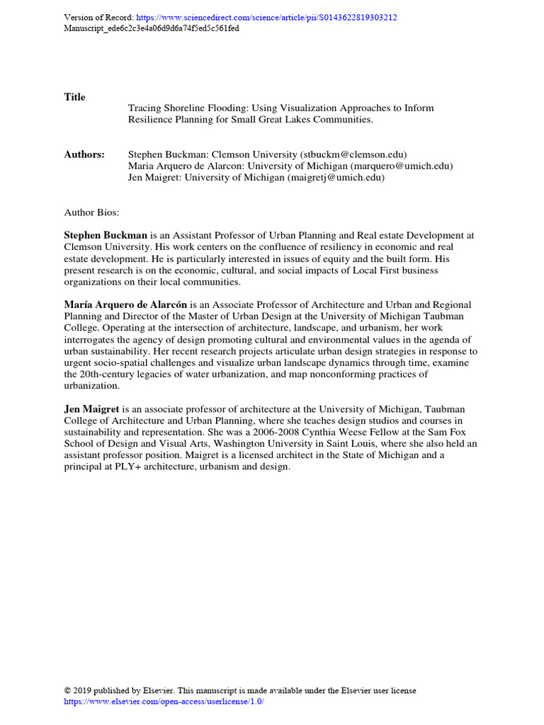 Tracing Shoreline Flooding - Using Visualization Approaches | PDF ...