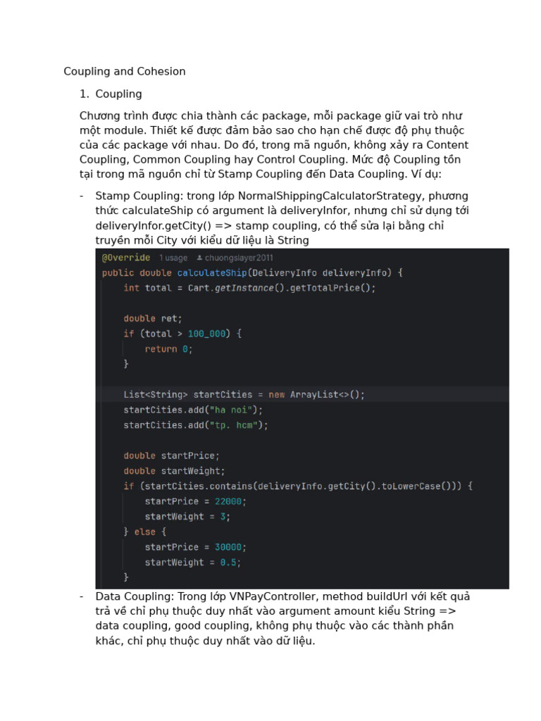Coupling and Cohesion | PDF