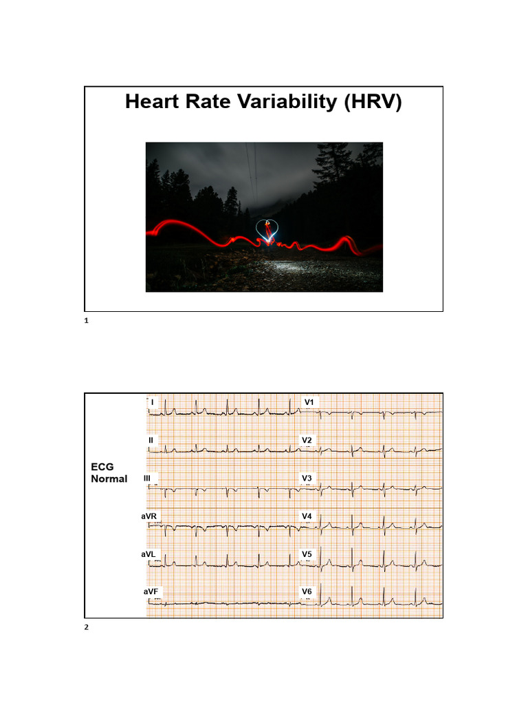 Understanding Heart Rate Variability (HRV) | PDF | Heart Rate ...