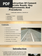 CC Road Construction Process Guide | PDF | Concrete | Road
