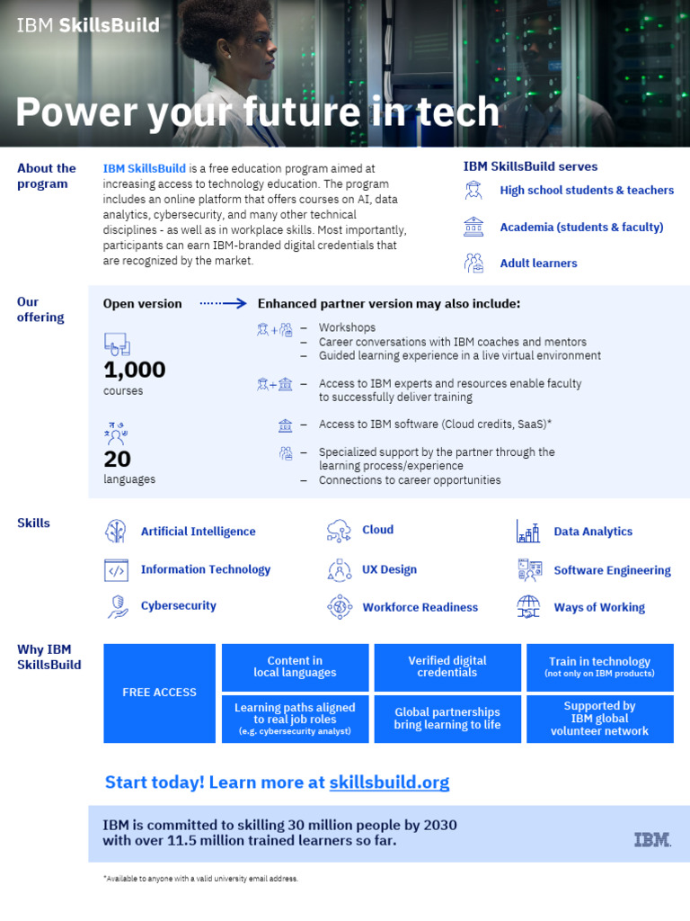 IBM SkillsBuild For MaTechFest 2025 | PDF | Learning | Information ...