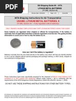UN3091 Lithium Battery Packaging Guide | PDF | Rechargeable Battery ...