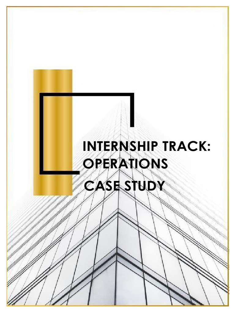691eb38c212ec Internship Case - Operations Track 1 | PDF | Concrete
