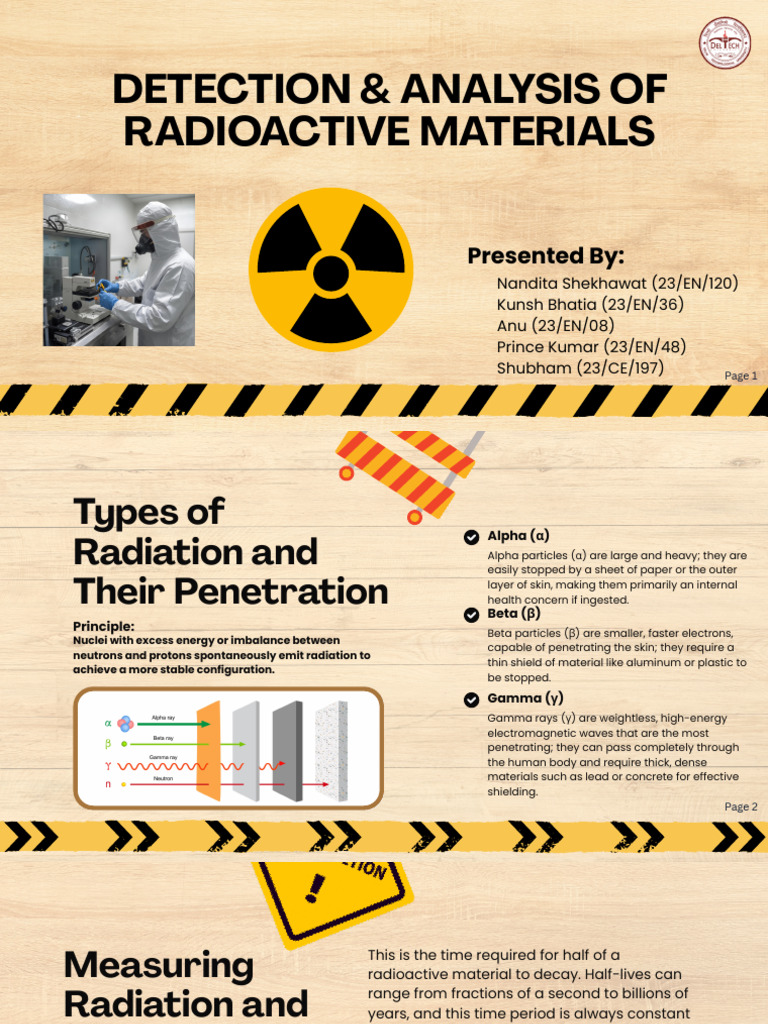 6 - Detection and Analysis of Radioactive Materials | PDF | Radioactive ...