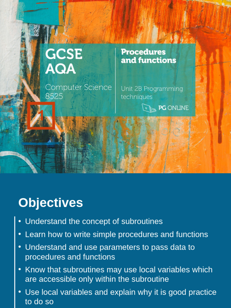 Understanding Subroutines in Programming | PDF | Parameter (Computer ...