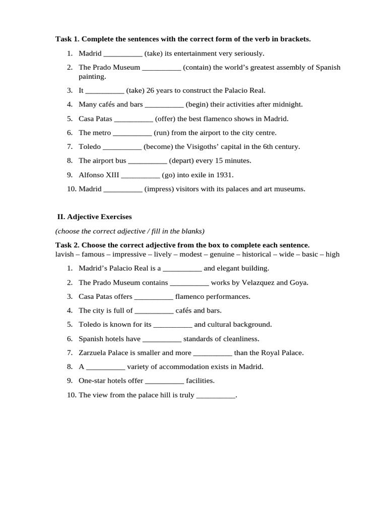 6 Unit Vocabulary Task | PDF