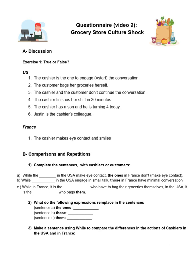 Grocery Store - Compressed | PDF | Nonverbal Communication | Human ...