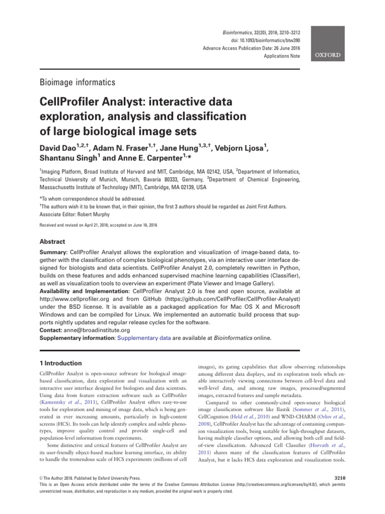 Cpa 2016 | PDF | Data | Bioinformatics