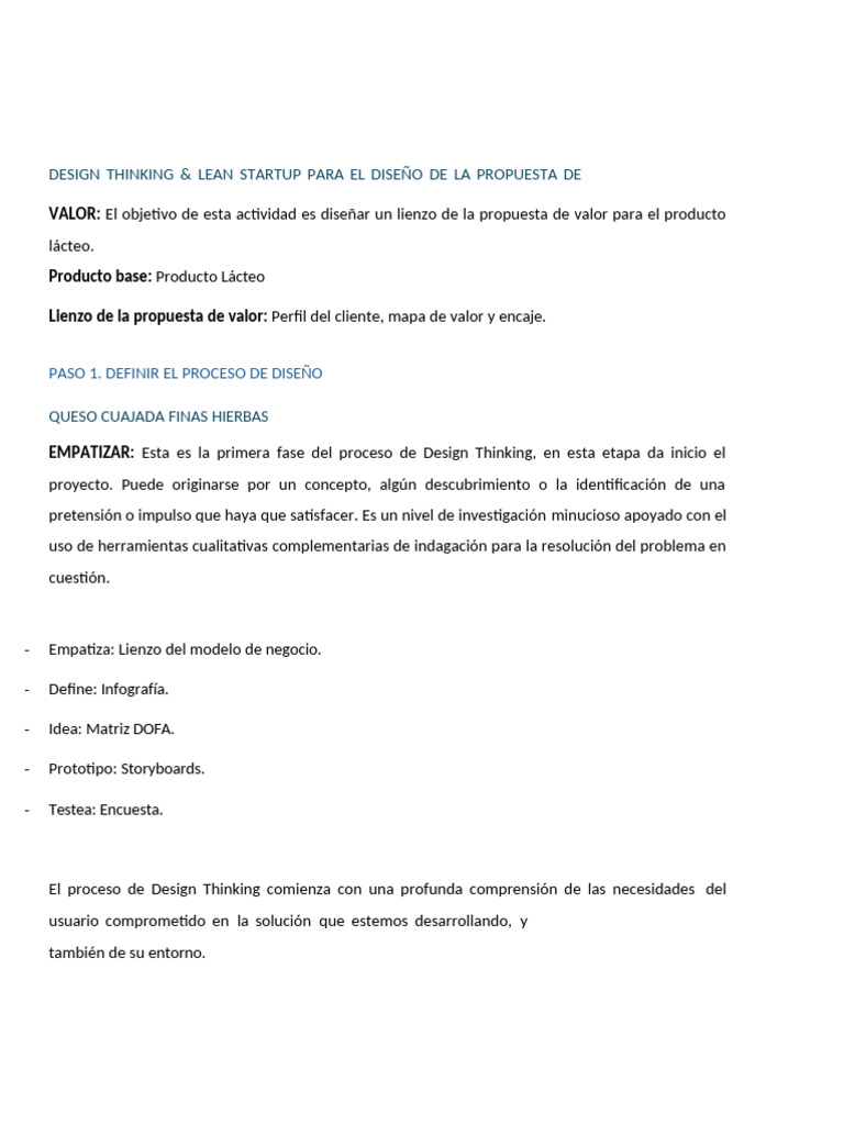 Design Thinking & Lean Startup | PDF | El pensamiento de diseño | Empresa de inicio