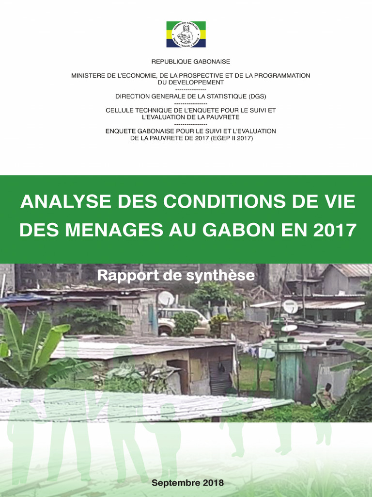 Analyse des conditions de vie au Gabon 2017 | PDF | Logement | Écoles