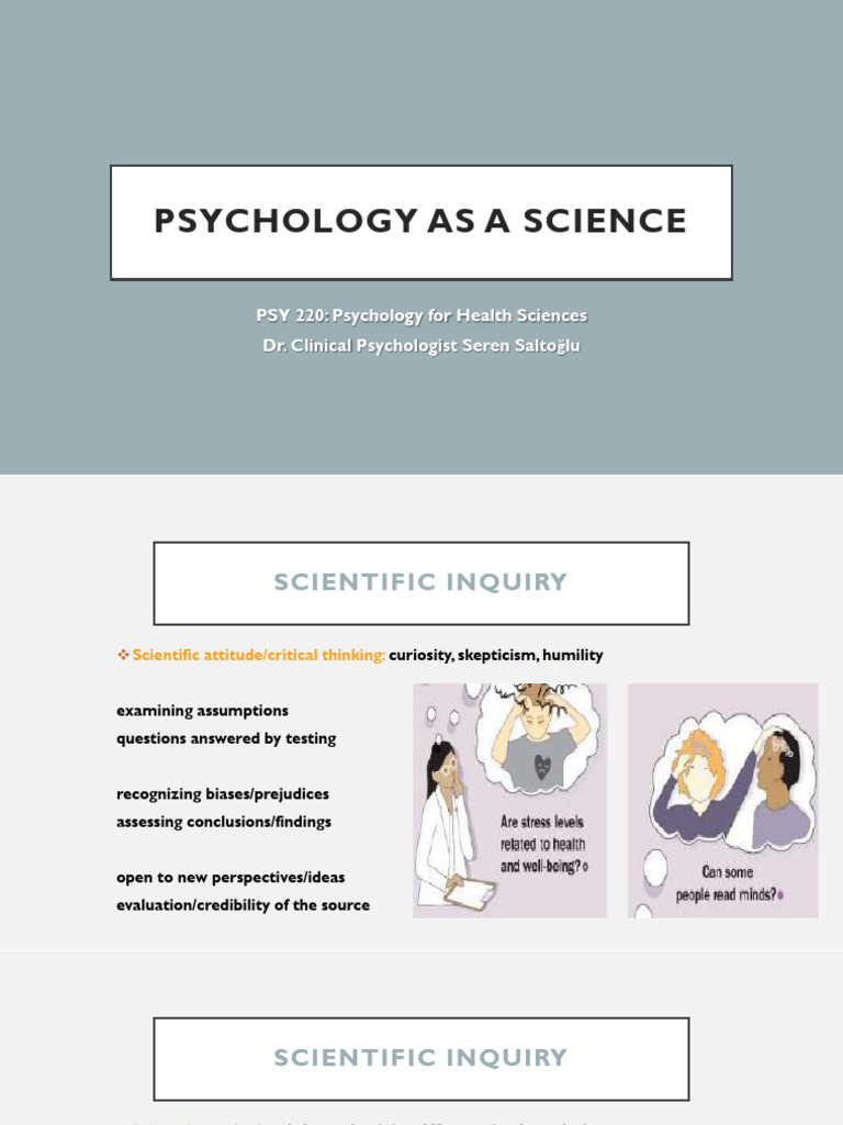 1-Psychology as a Science 2 | PDF | Experiment | Scientific Method