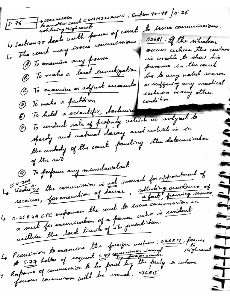 CPC HANDWRITTEN NOTES (5) | PDF