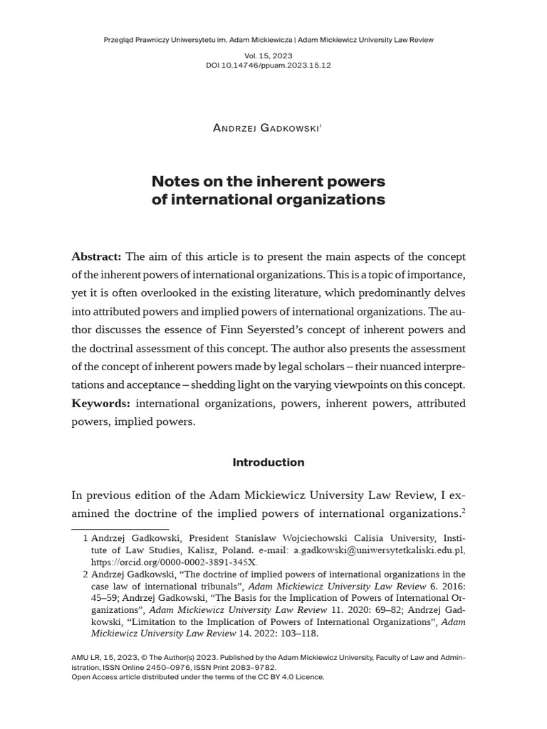 12 Gadkowski | PDF | International Law | Jurisdiction