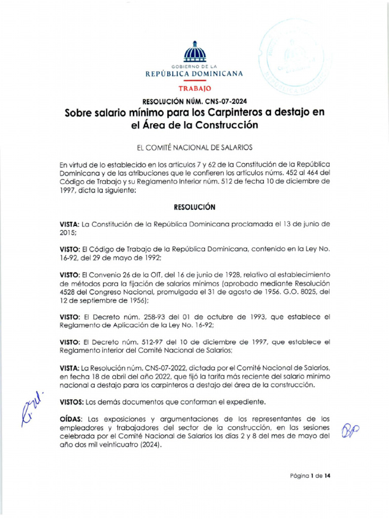 Res. 07-2024 Carpinteros | PDF