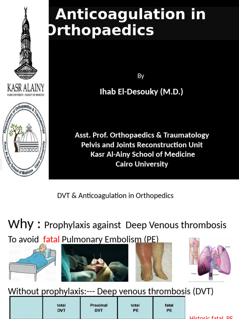 Anticoagulation | PDF | Coagulation | Thrombosis