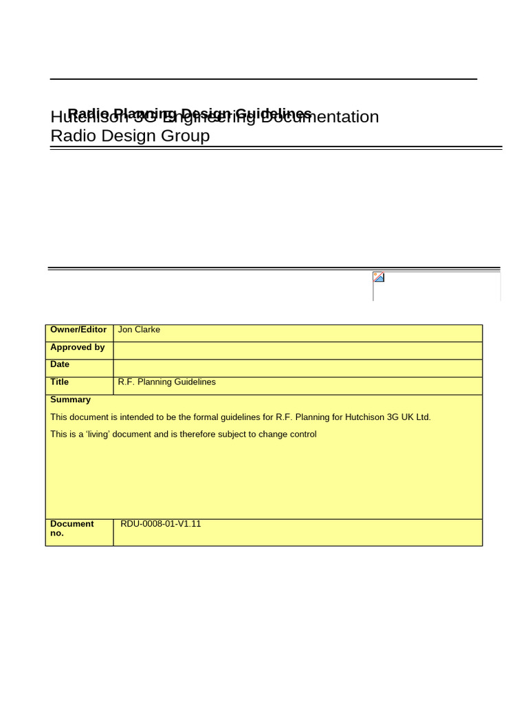 Radio Planning Design Guidelines (RDU-0008-01 V1.11) | PDF | Antenna ...