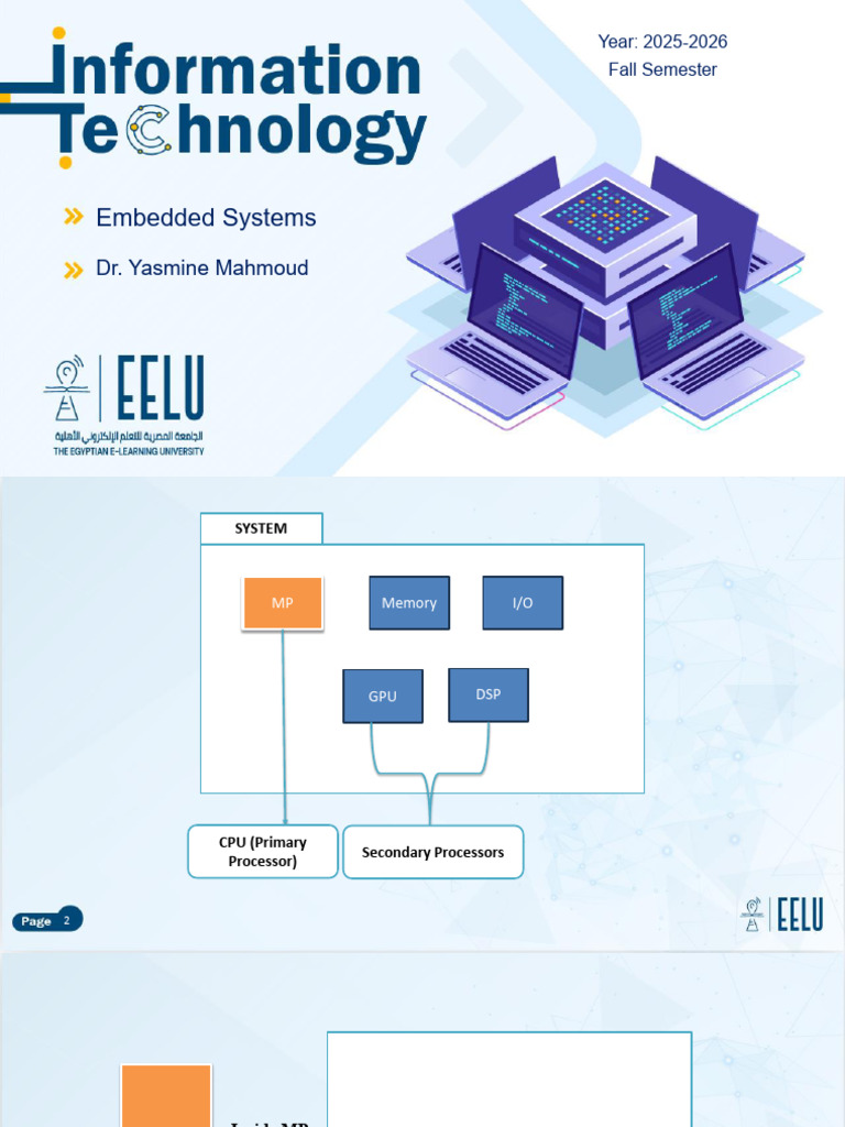 Embedded Systems Lec 2 | PDF | Embedded System | Microcontroller