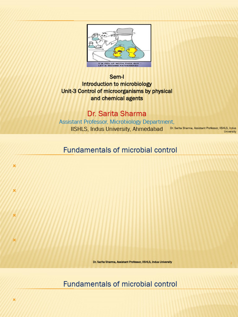 Microbial Growth Control Techniques | PDF | Disinfectant ...