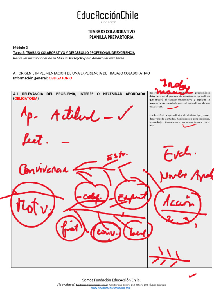 Formato Tareas Portafolio Modulo 3 | PDF | Aprendizaje | Pedagogía
