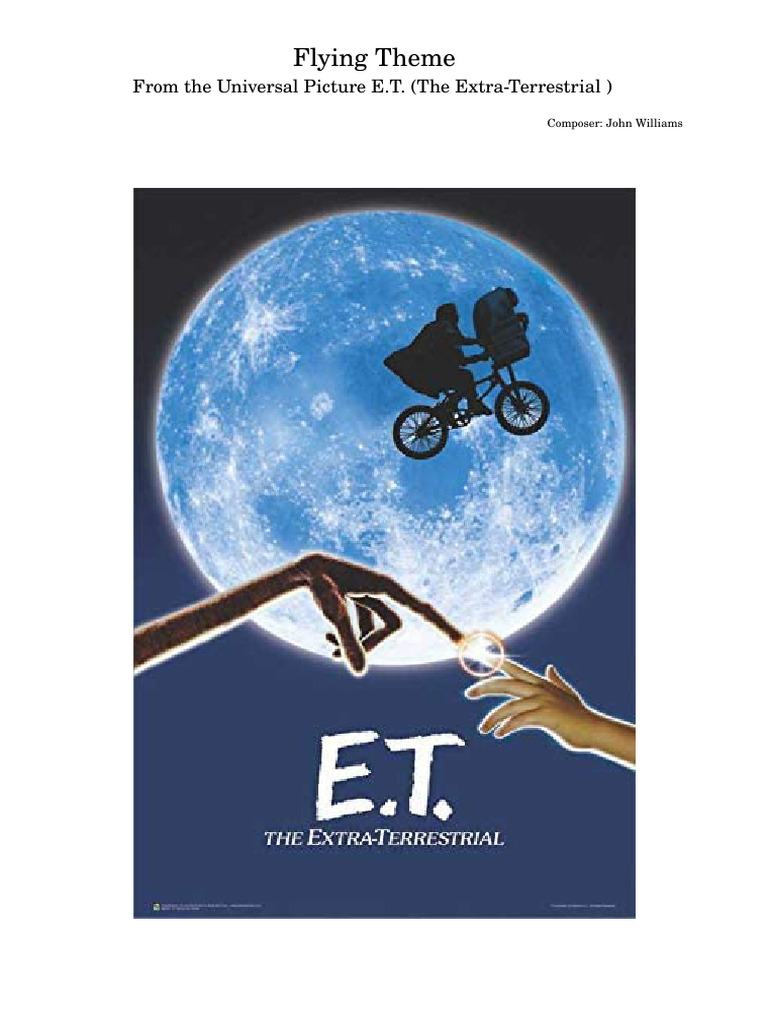 E.T. Flying Theme Sheet Music | PDF | Orchestral Music | Classical ...