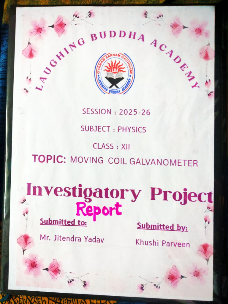 Investigatory Project Report Class 12th Physics | PDF