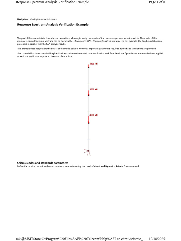 Seismic Response Spectrum Analysis Guide | PDF | Normal Mode | Button ...