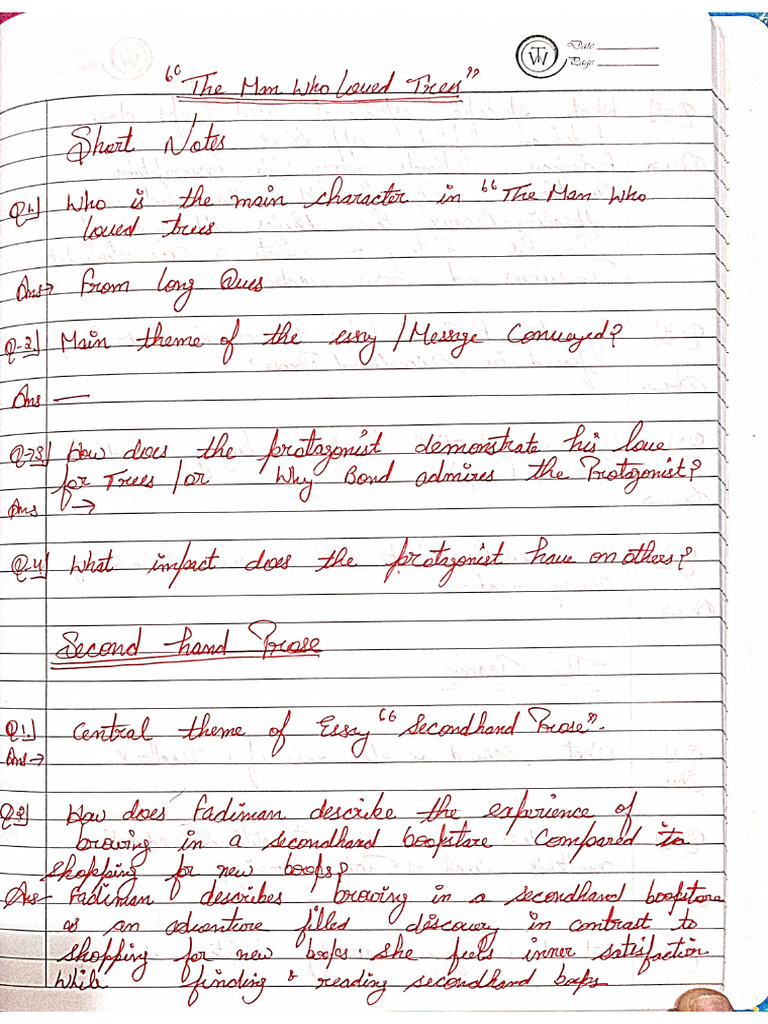 English Elective Very Important Short Notes | PDF