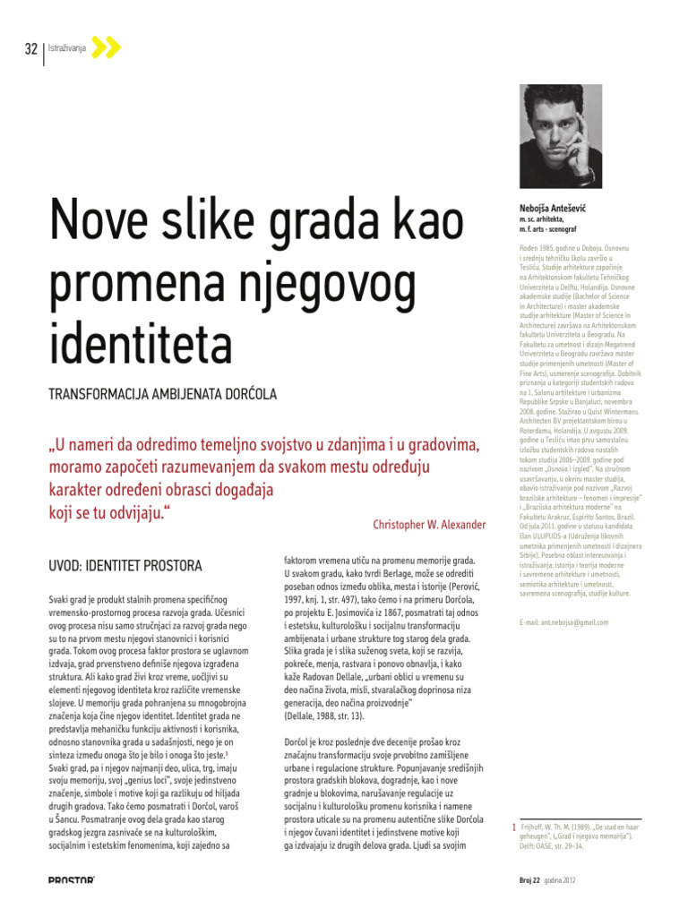 Nove Slike Grada Kao Promena Njegovog Identiteta | PDF