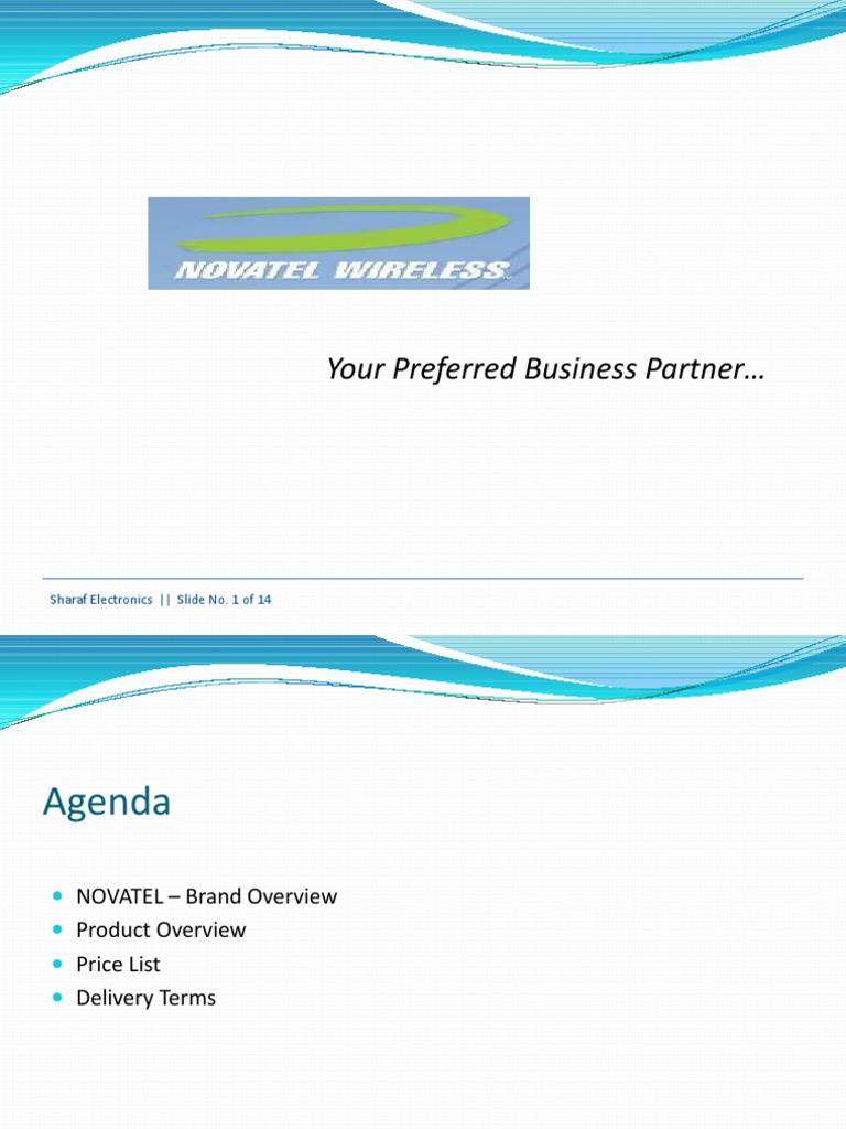 NOVATEL Mobile Broadband Solutions Overview | PDF