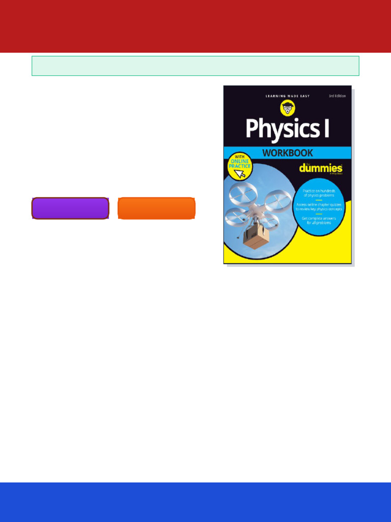 Physics I Workbook For Dummies with Online Practice The Experts At ...