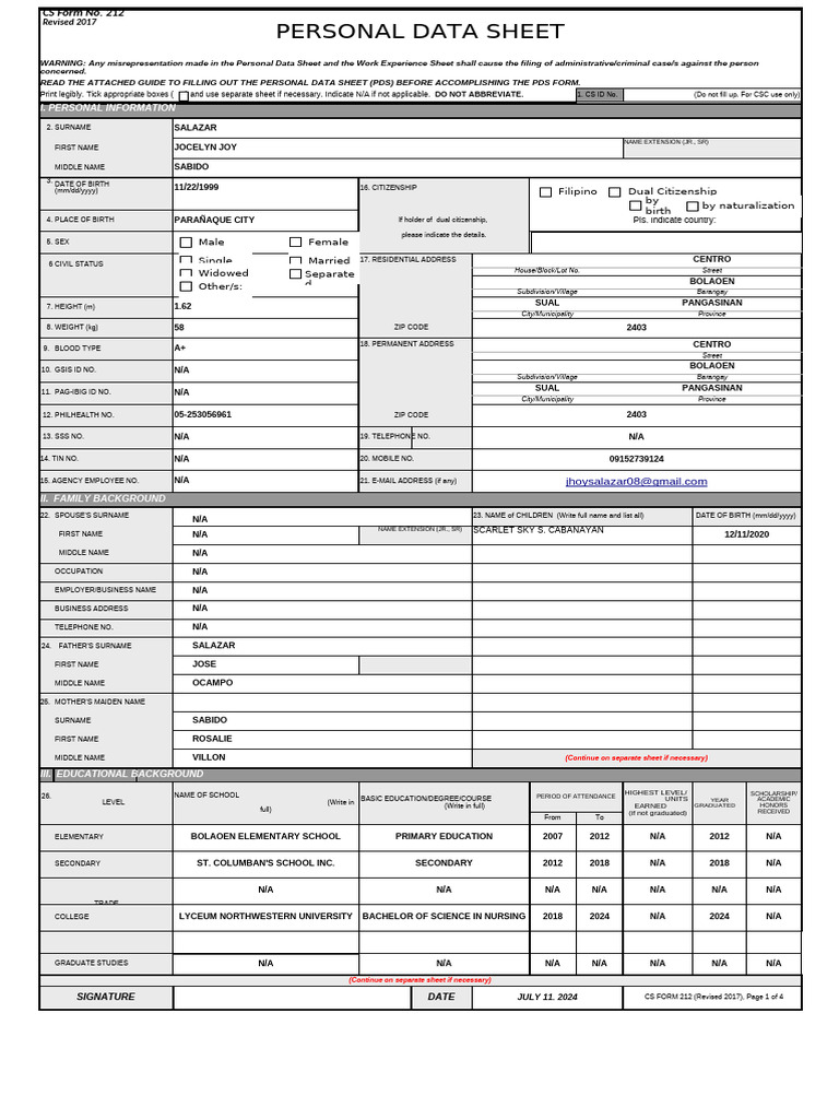 Pds Template | PDF | Government