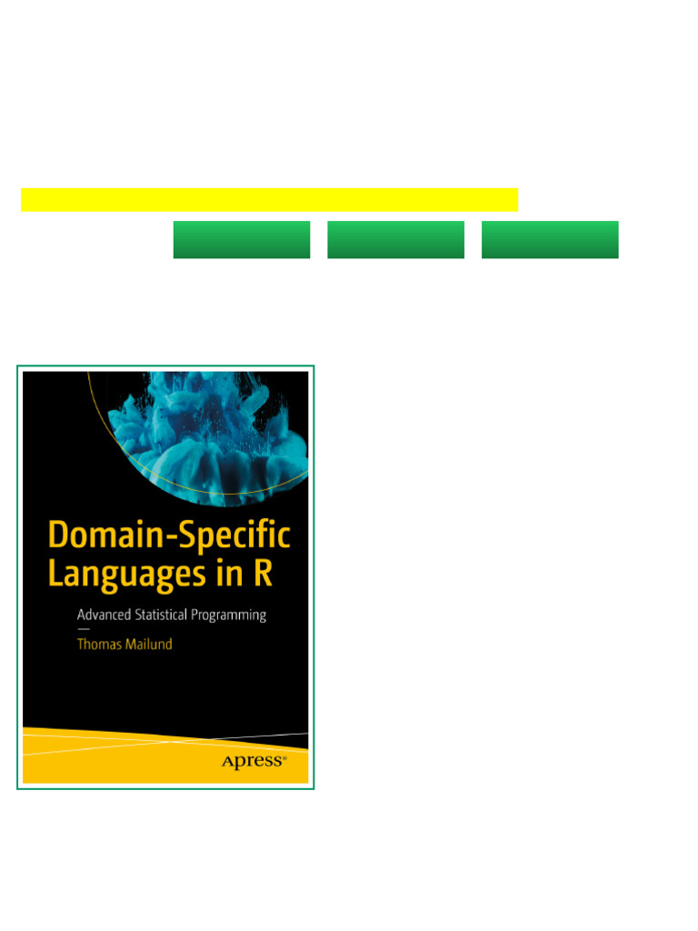 Domain Specific Languages in R Advanced Statistical Programming 1st Edition Thomas Mailund ...