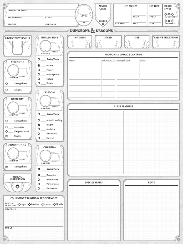 Goblin Sorcerer Character Sheet | PDF | Role Playing | Fantasy Role ...