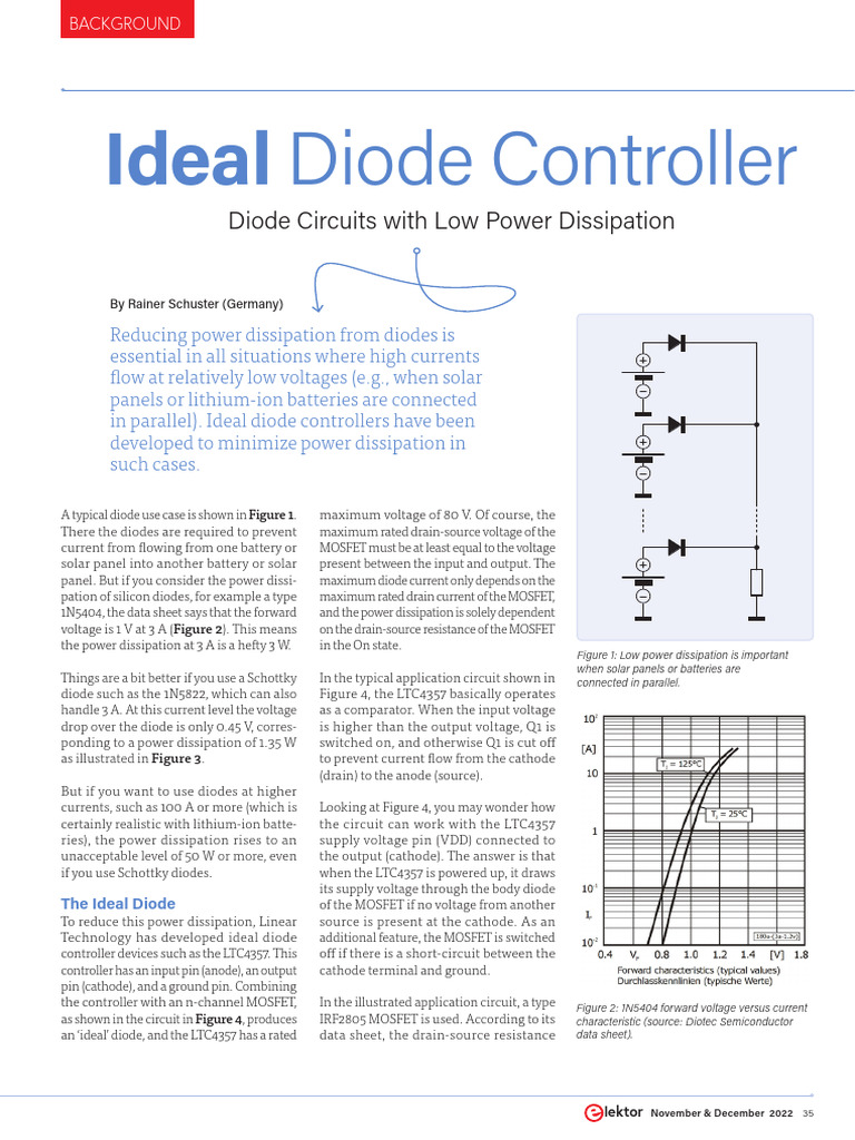 Ideal Diode | PDF | Rectifier | Diode