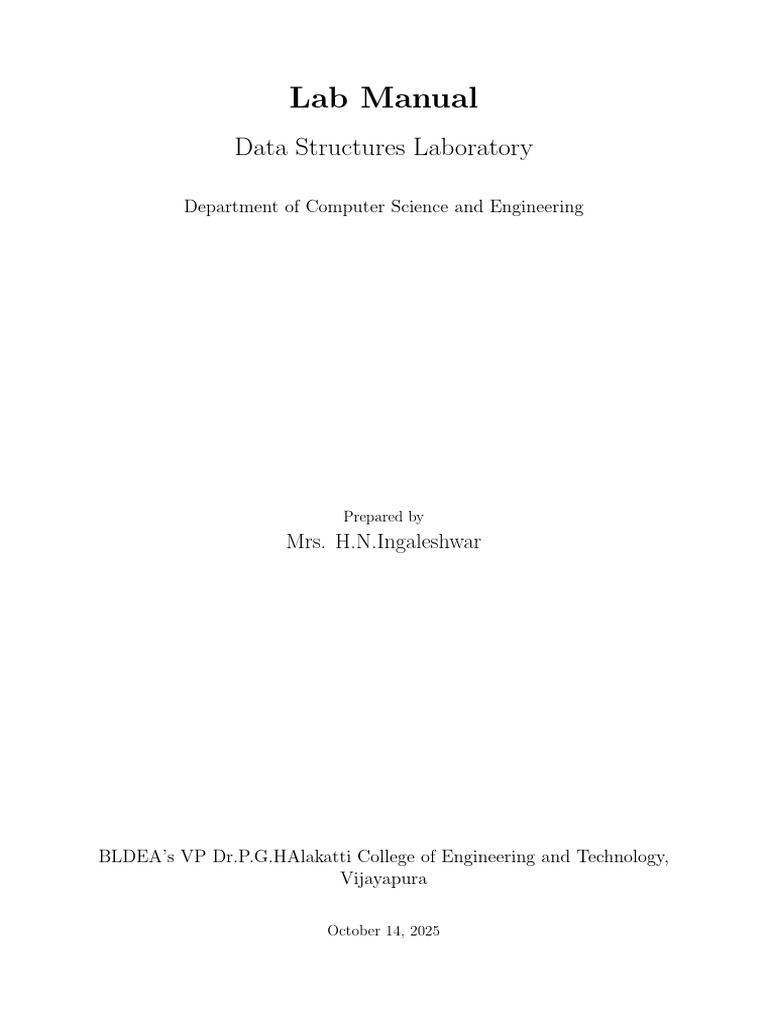 DSA Lab Manual | PDF | Computing | Software Development