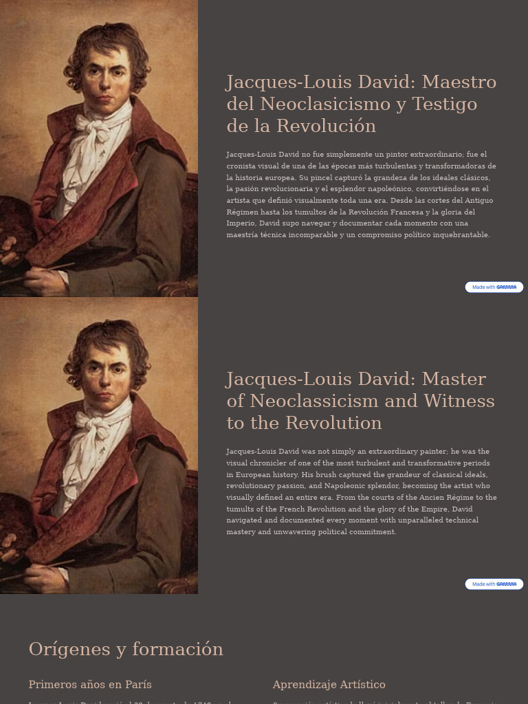 Jacques-Louis David: Arte y Revolución | PDF | Las artes