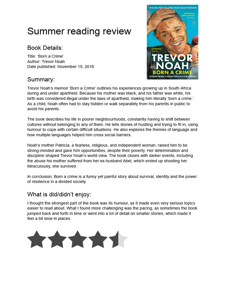 Jad El Attar - Summer Reading Review | PDF