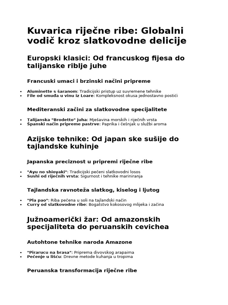 Kuvarica Riječne Ribe | PDF