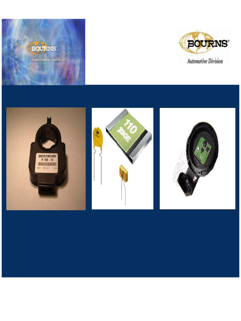 Bourns Automotive Division Overview | PDF | Throttle | Vehicle Technology