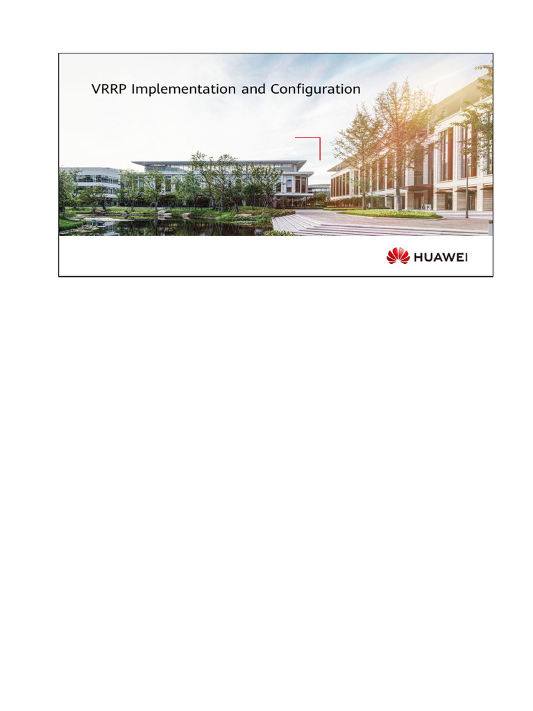 VRRP Implementation and Configuration | PDF | Router (Computing) | Ip ...