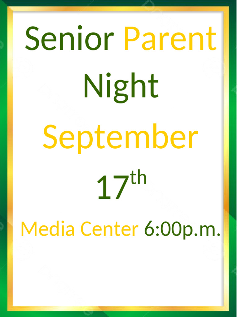 Senior Parent Night 2025 | PDF