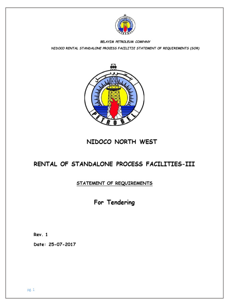 EPF-III SOR Revised Final | PDF | Water | Natural Gas